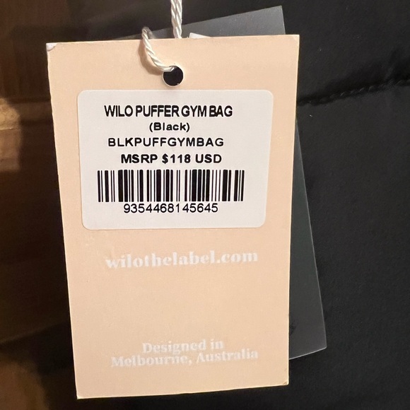 Wilo The Label | Bags | Nwt Wilo The Label Puffer Gym Bagtote Currently ...